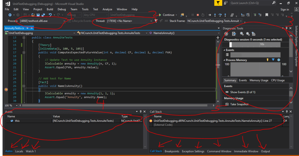 NCrunch Blog How Do You Debug A Unit Test In Visual Studio 